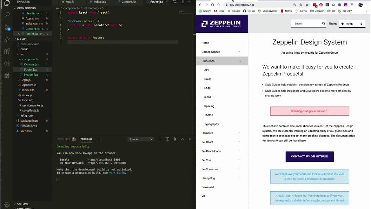 Rapid Prototyping with React and the Zeppelin Design System - YouTube