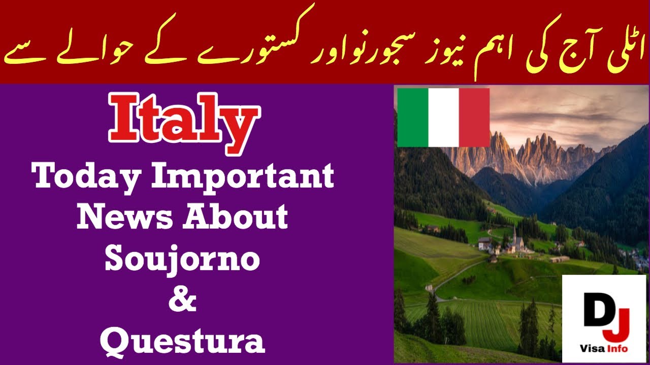 Italy Today Important News About All immigrants 2020 - YouTube