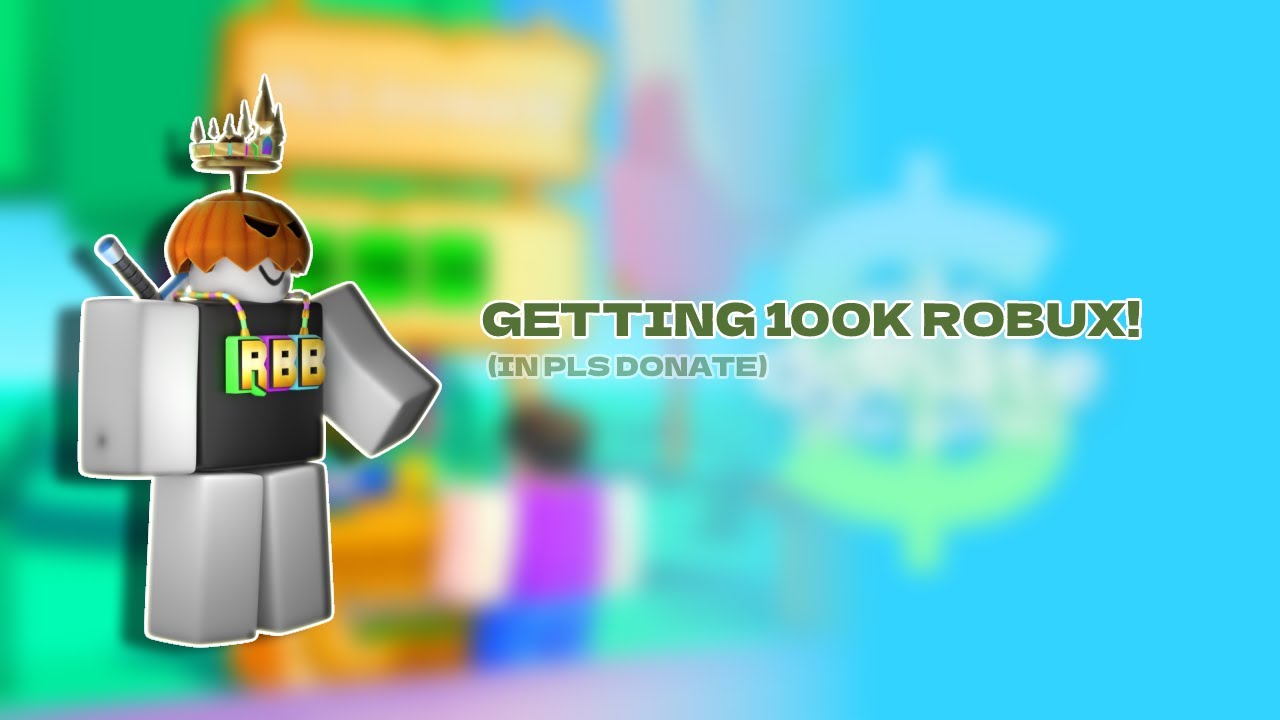 Getting DONATED 100k ROBUX - YouTube