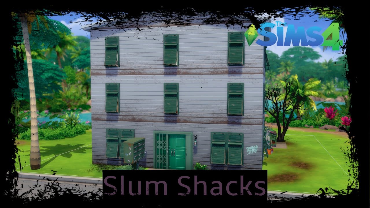 Sims 2 in 4: Megahood: Sims 2 Slum Shacks in Sims 4 - YouTube
