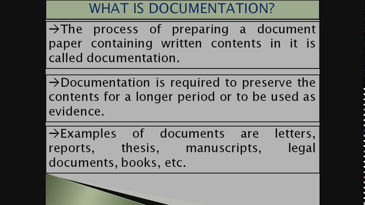 Video for Digital Documentation Part I Class IX - YouTube