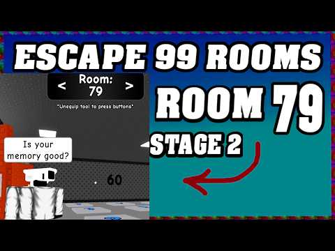 ROOM 79 STAGE 2 ESCAPE 99 ROOMS Roblox Walkthrough [Full Guide English] 🗝️ [How To Solve Room 79]