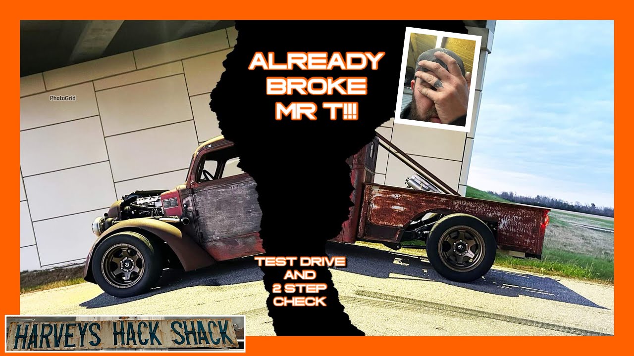 4x4 Rat Rod Diamond T test drive and transfer case rebuild... - YouTube