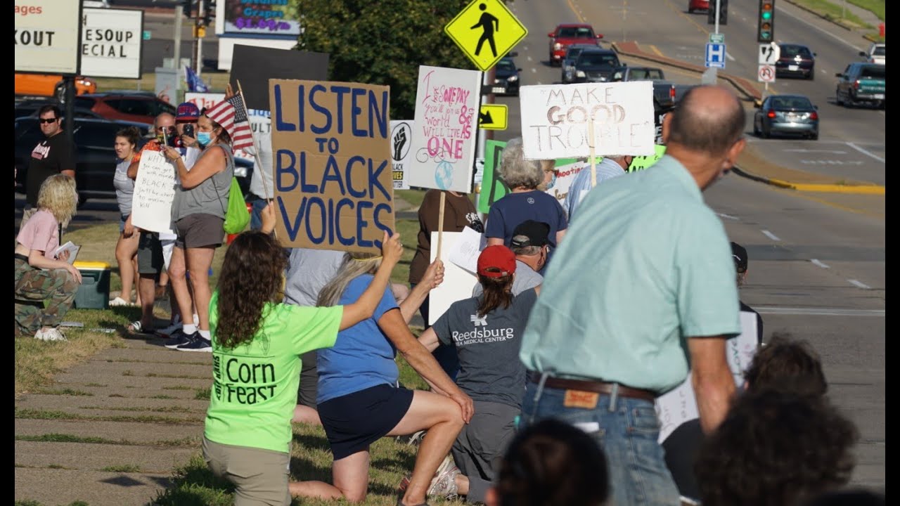 "Justice for Jacob Blake" protest Reedsburg, WI August 30th, 2020 - YouTube