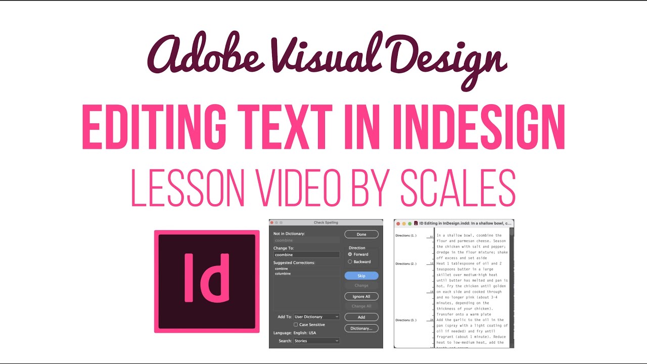 ID Editing Text in ID - YouTube