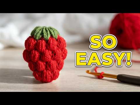 Adorable Crochet Strawberry Applique | Simple & Fun Pattern