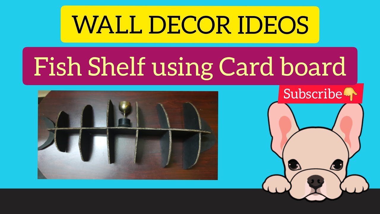 HOME DECOR IDEAS| FISH SHELF USING CARDBOARD|EASY CARDBOARD HOME DECOR ...