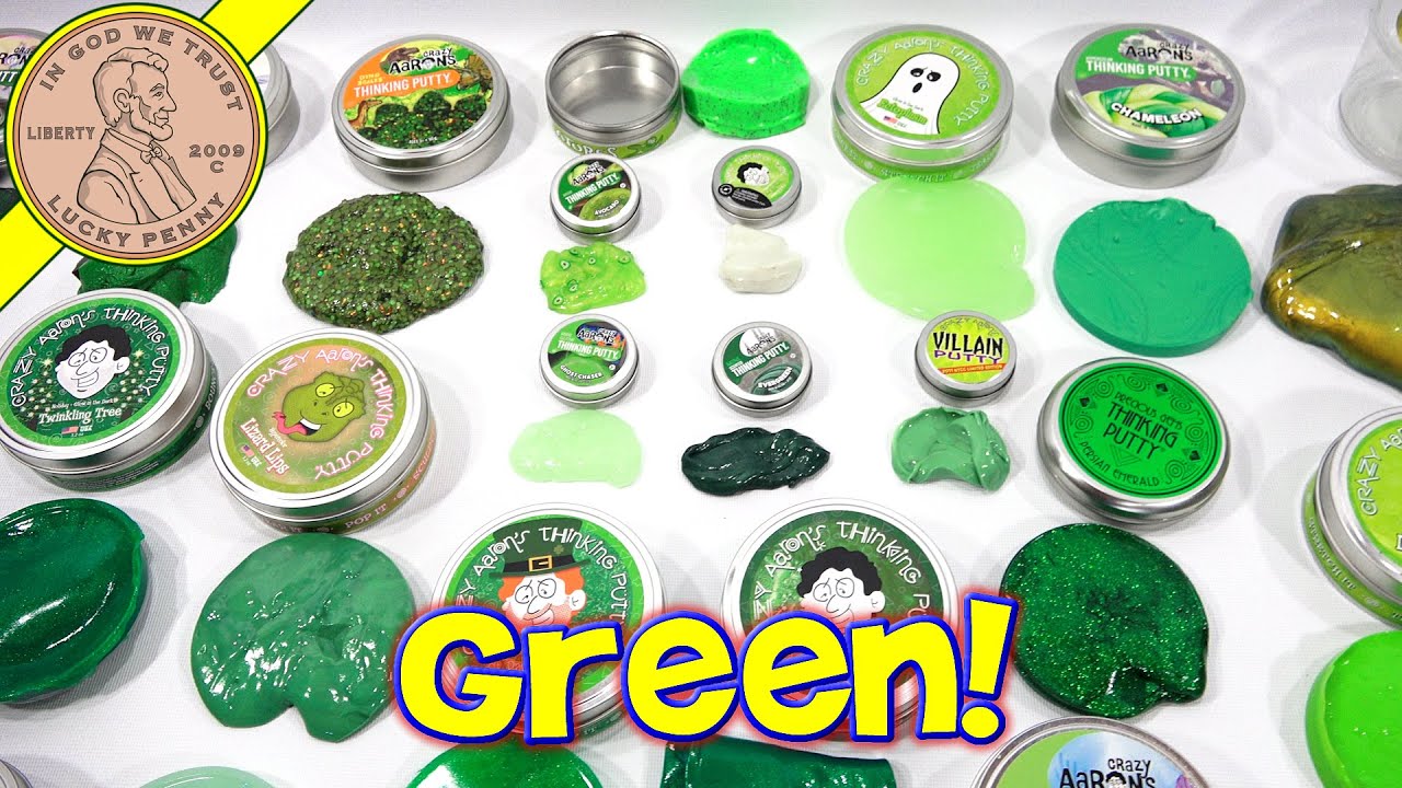 The MOST Hugest Green Crazy Aaron's Thinking Putty The NEW! -Dino ...