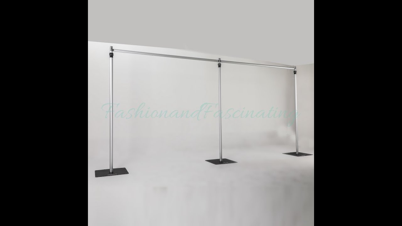 2-Panel Pipe And Drape Kits Heavy Duty Backdrop - YouTube