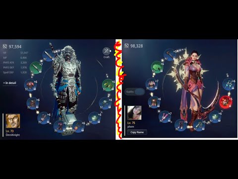 MIR4: Warrior Lvl 73 vs Sorcerer Lvl75 - YouTube