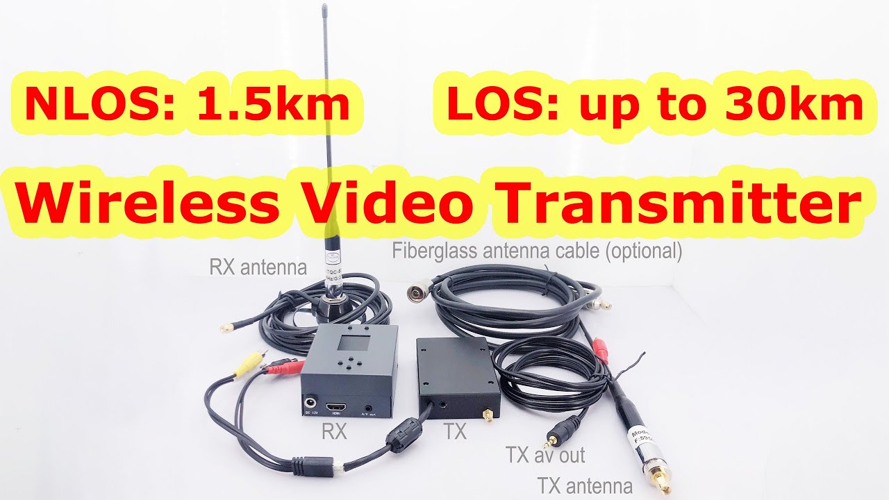 1.5km for ground NLOS, 10-20-30km LOS air to ground wireless video ...