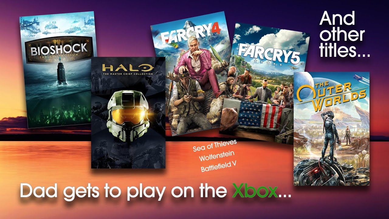 Dad gets to play on Xbox Livestream Test - YouTube