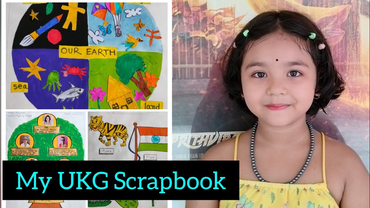 scrapbook ।। my UKG School Project ।। scrapbook ideas ।। #scrapbook ...