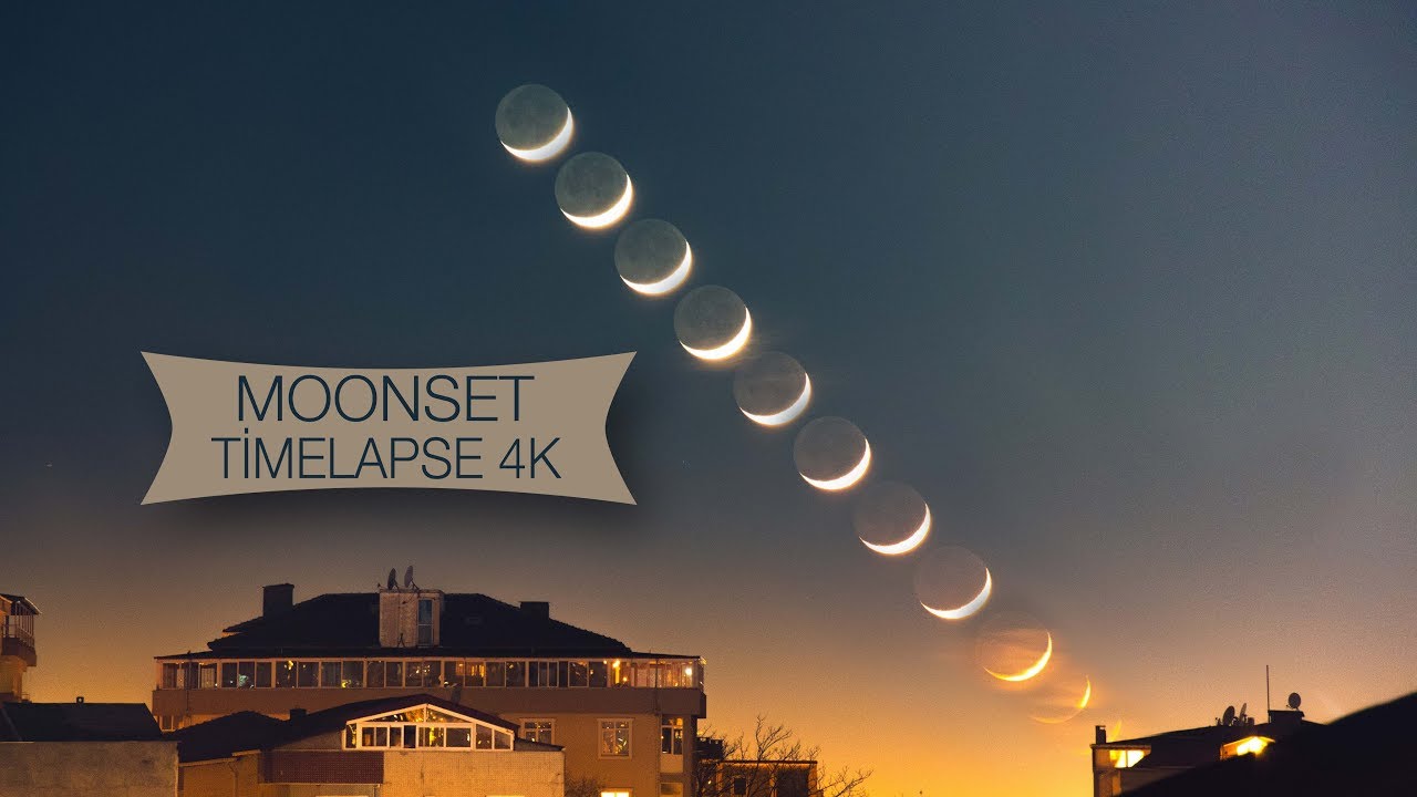 Moonset Timelapse 4K - YouTube