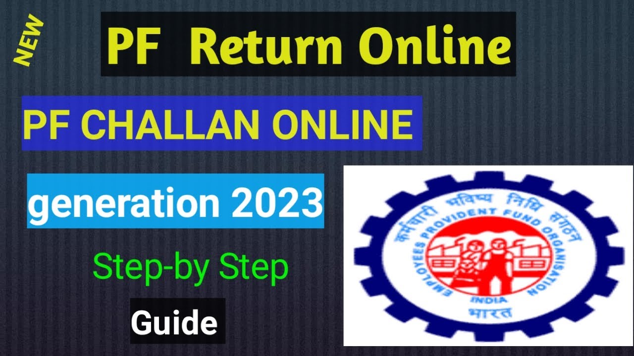PF Ka Challan Kaise Banaye Online 2023 | How to Create PF Challan ...