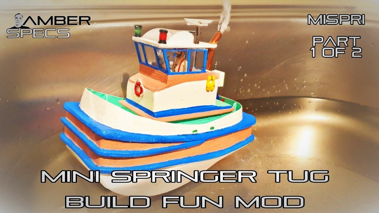 RC-Boats: MiSpri Mini Springer Tug Build Fun Mod Part1 - YouTube