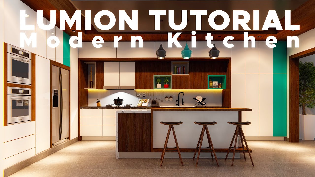 Lumion 6 Rendering Tutorial #56 - Modern Kitchen - YouTube