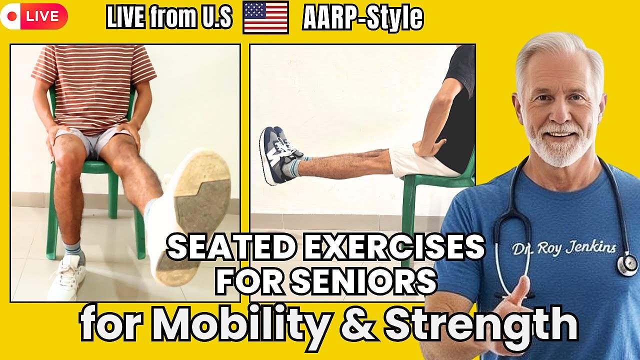 5 Gentle Chair Exercises for Seniors | 10-Minute Seated Routine at Home ...