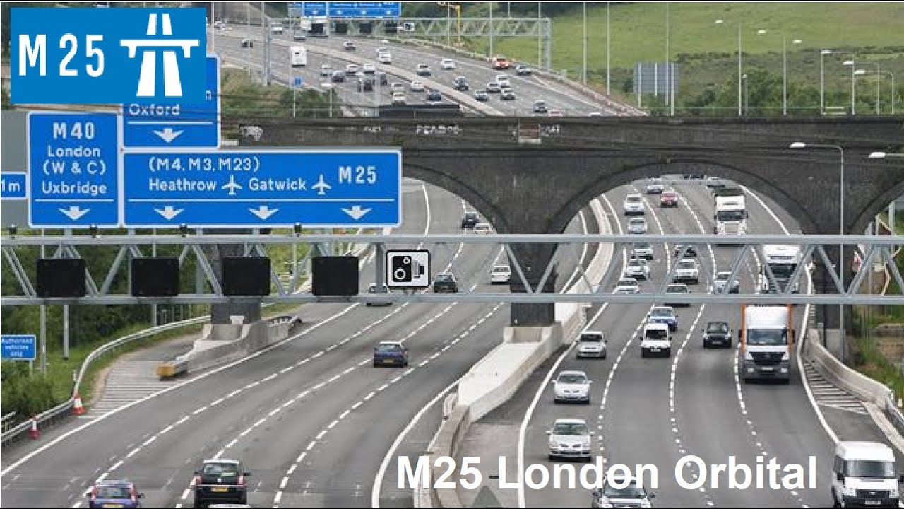 UKRoadTrips: M25 London Orbital (Complete Route) - YouTube