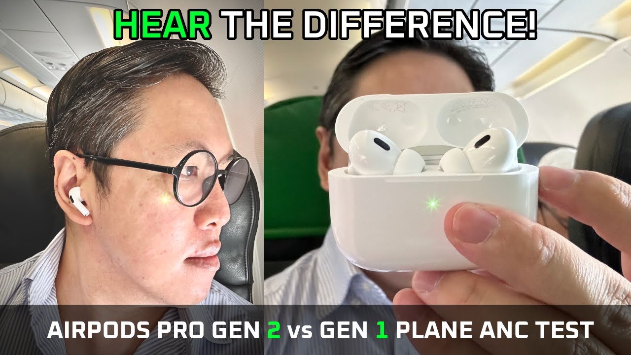 AirPods Pro Gen 2 vs Gen 1 REAL Plane Noise Cancelling Test! 🔥 #shorts ...