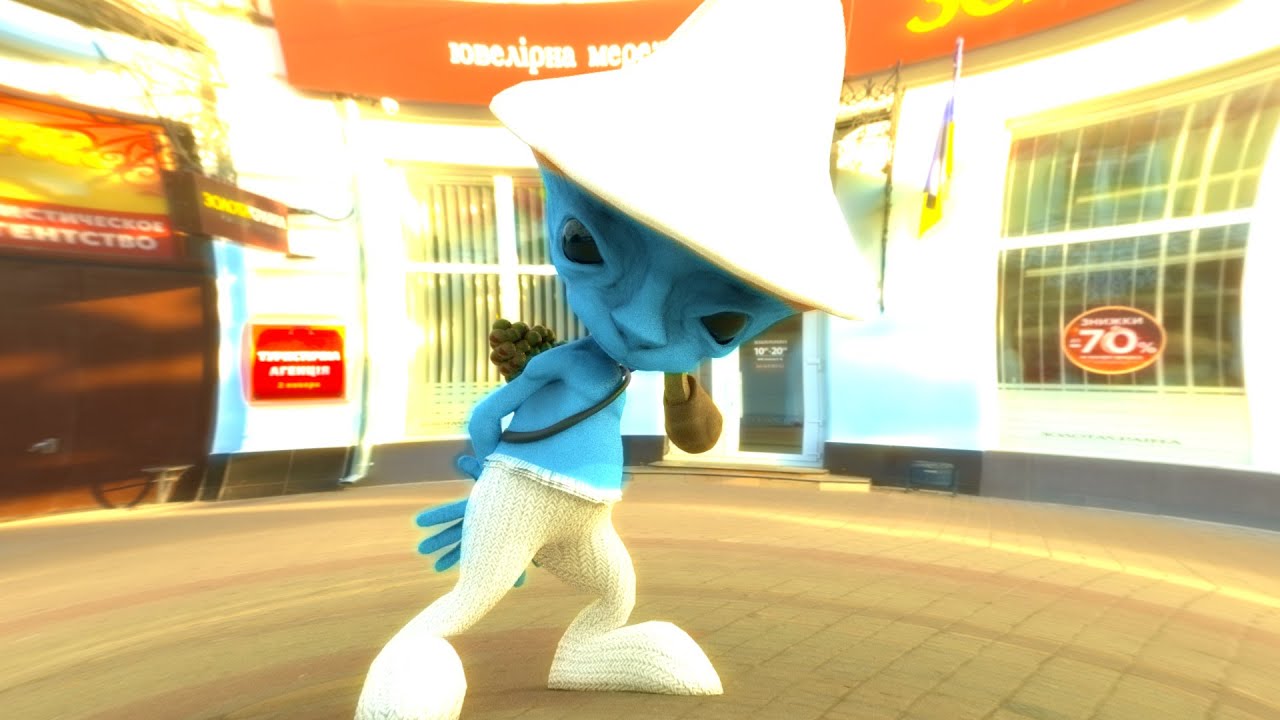 We live, we love, we dance - smurf cat - YouTube