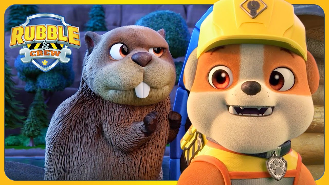Rubble builds Crunchy the Beaver a New Home AND MORE | Rubble and Crew ...