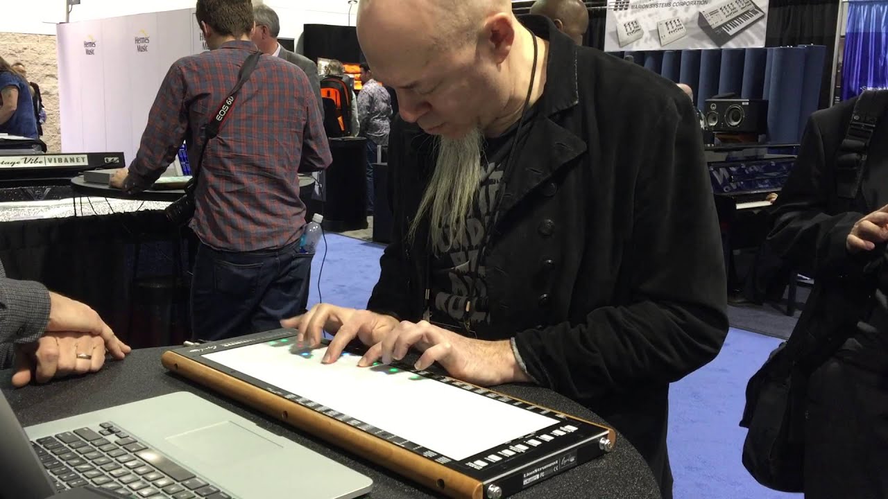 Jordan Rudess' first couple of minutes on the LinnStrument - YouTube