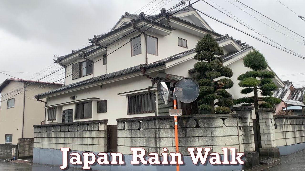 Japan Rain Walk 2023.03.13 ASMR Ambience Sound Sleep Meditate Relax ...
