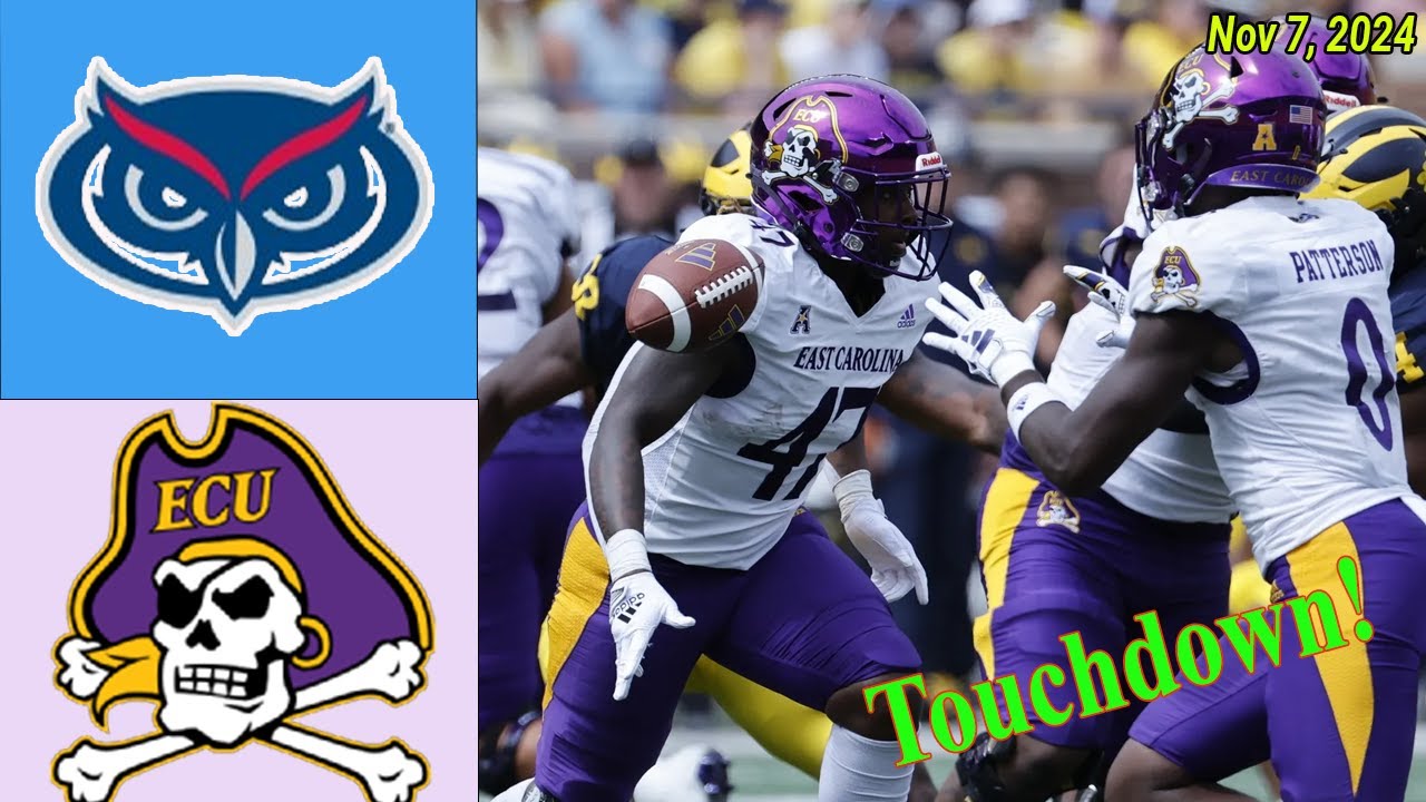 East Carolina vs Florida Atlantic [WEEK 11] College Football Full Game ...