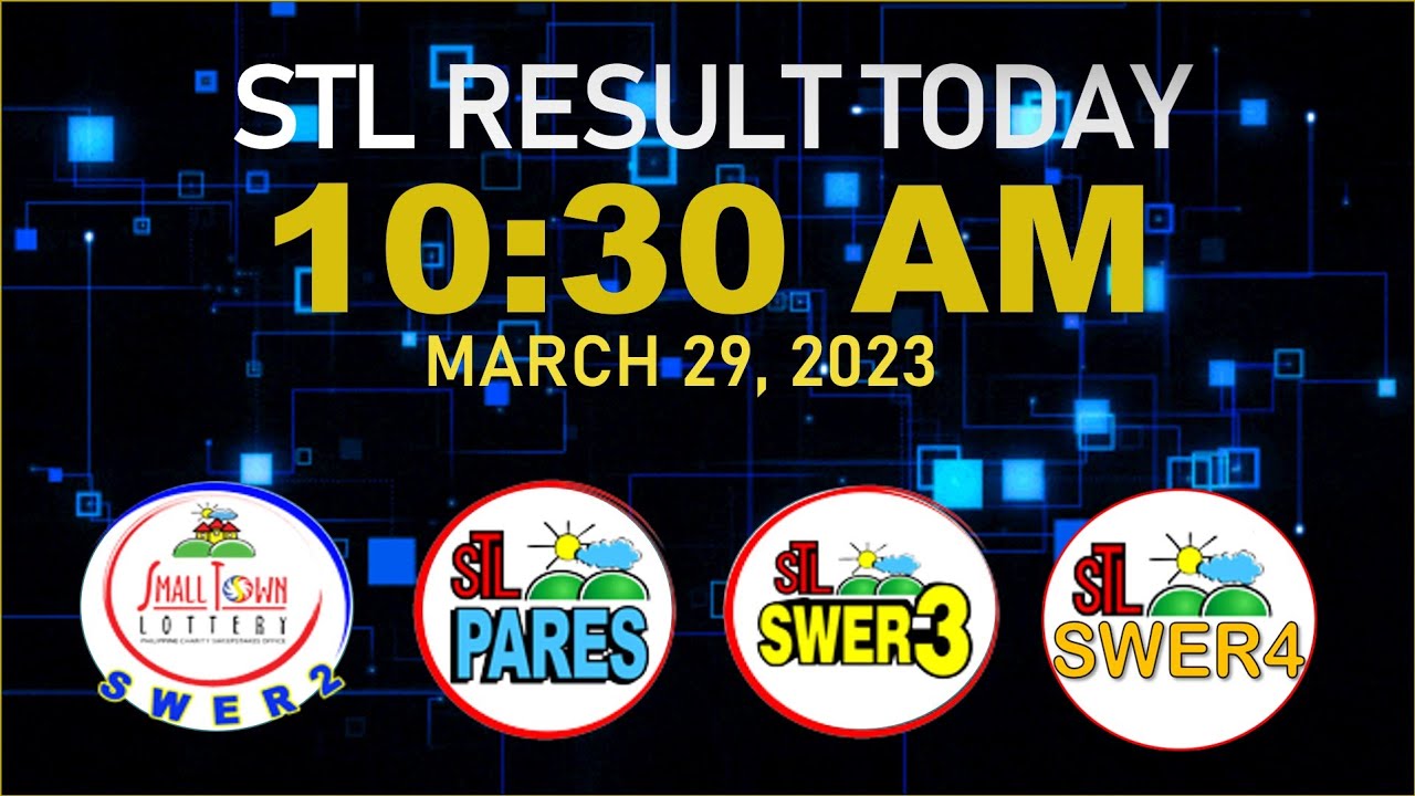STL RESULT TODAY 10:30 AM MINDANAO & VISAYAS MARCH 29, 2023 Wednesday ...