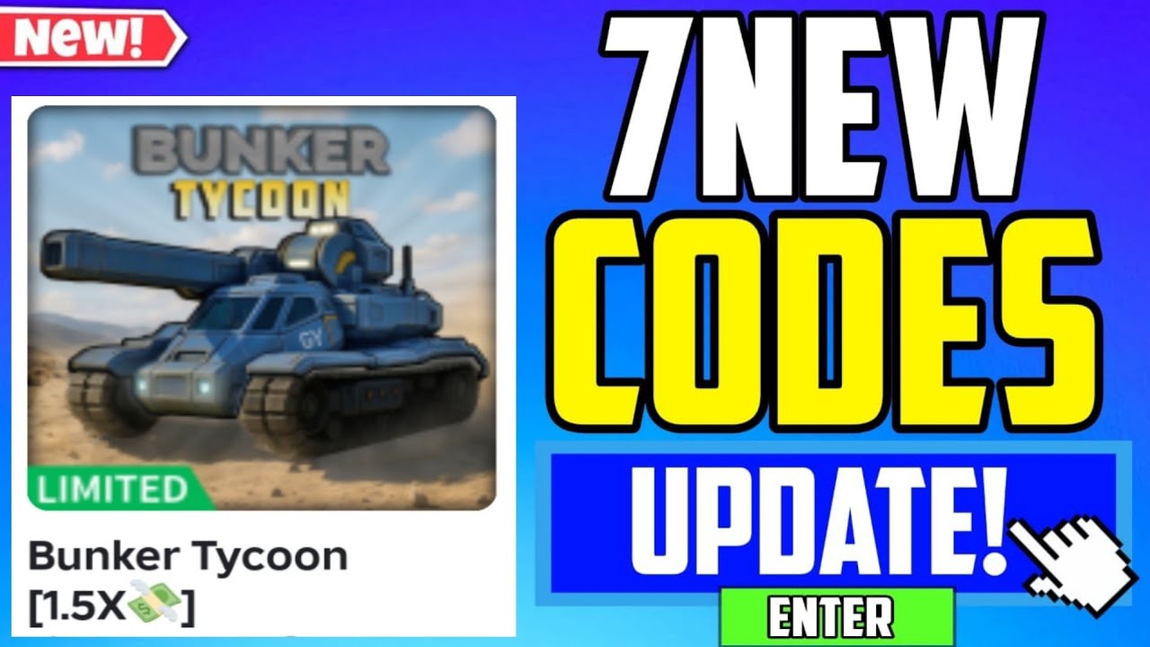 *SECRET UPDATE!* | Bunker Tycoon CODES 2025 (ROBLOX Bunker Tycoon)Part ...