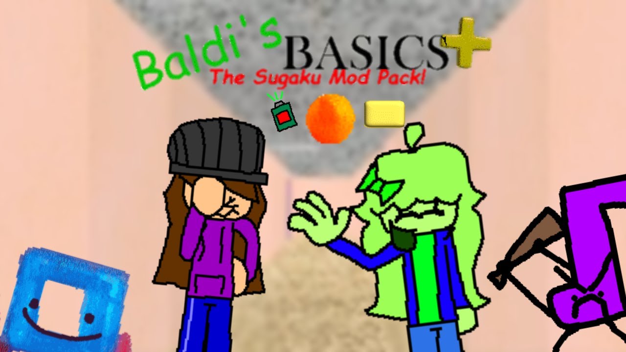 Baldi's basics plus the sugaku mod pack showcase (PART 1) - YouTube