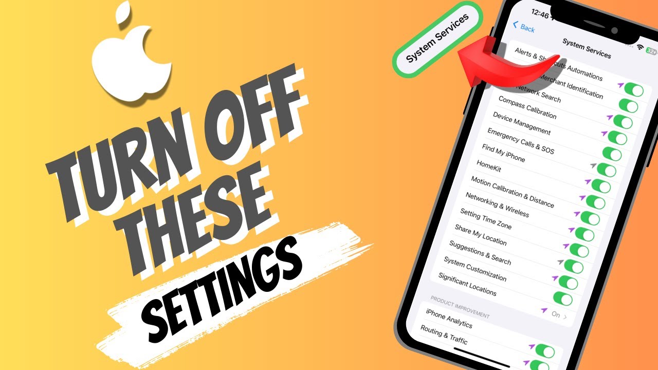 TURN OFF These iPhone System Services Now! - QUICK METHOD - YouTube