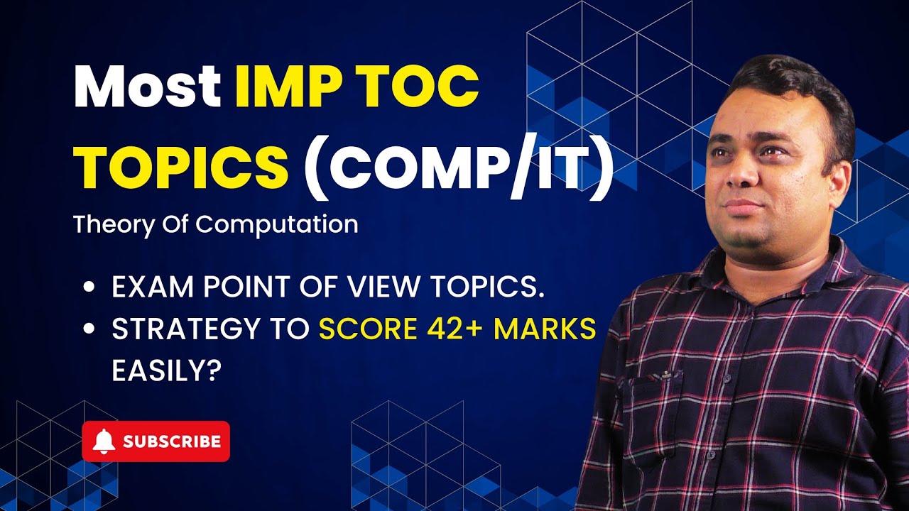 Most Imp Topic Of Toc Theory Of Computation Endsem2023 Theoryofcomputation Sppu