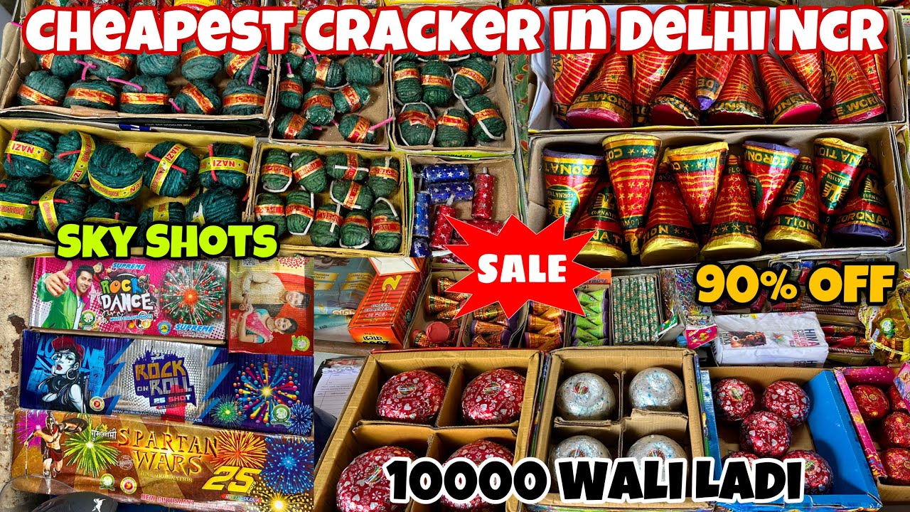 Cheapest Crackers Market In Delhi NCR / Diwali Offer! 🧨~New Price List ...