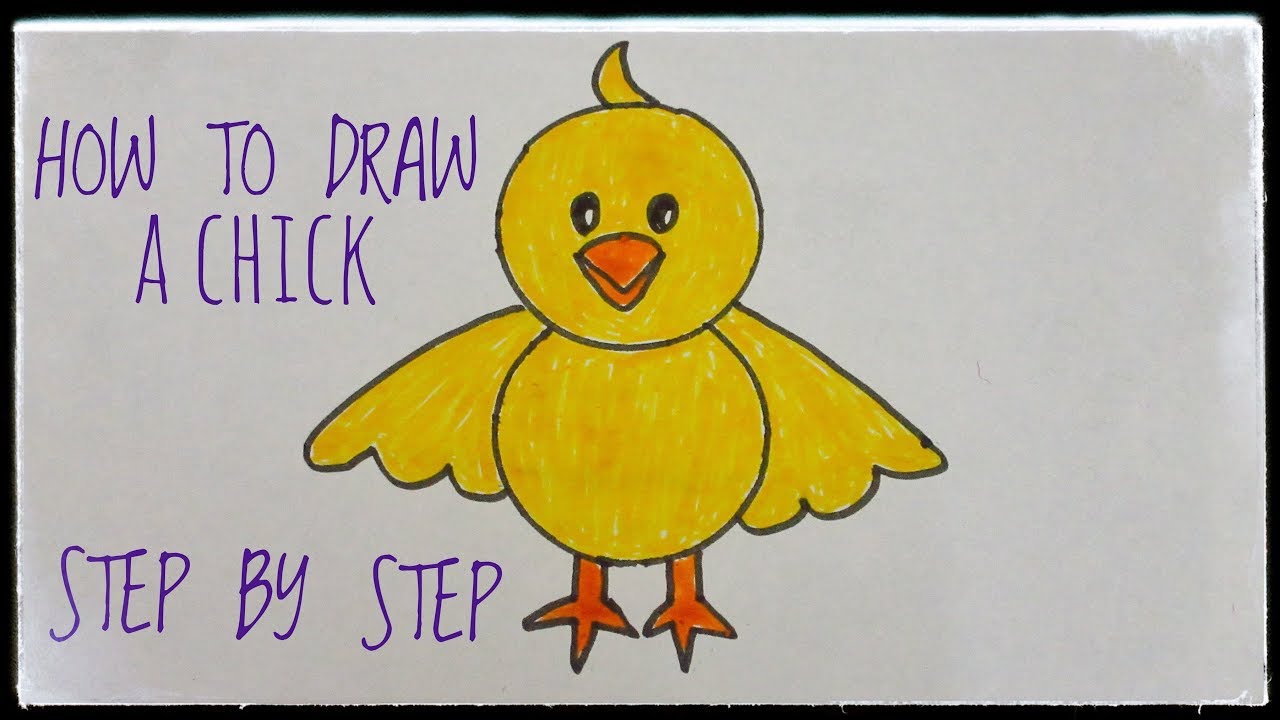 ## How to draw a Chick step by | Kids drawing | Kids Coloring - YouTube
