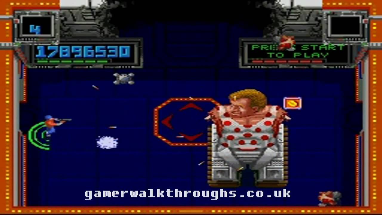 Super smash TV (SNES) walkthrough - FINAL BOSS - Evil M.C - YouTube