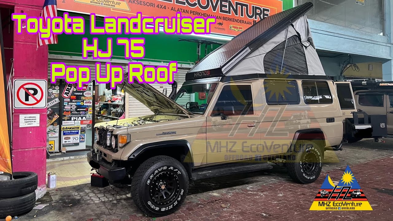 Landcruiser HJ 75 Pop Up Roof - YouTube