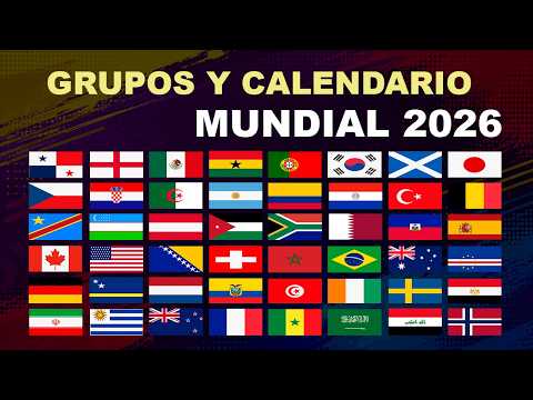 CALENDARIO Y TODOS LOS GRUPOS PARA EL MUNDIAL 2026 | DIAS, FECHAS, PARTIDOS ETC 🏆🌎⚽
