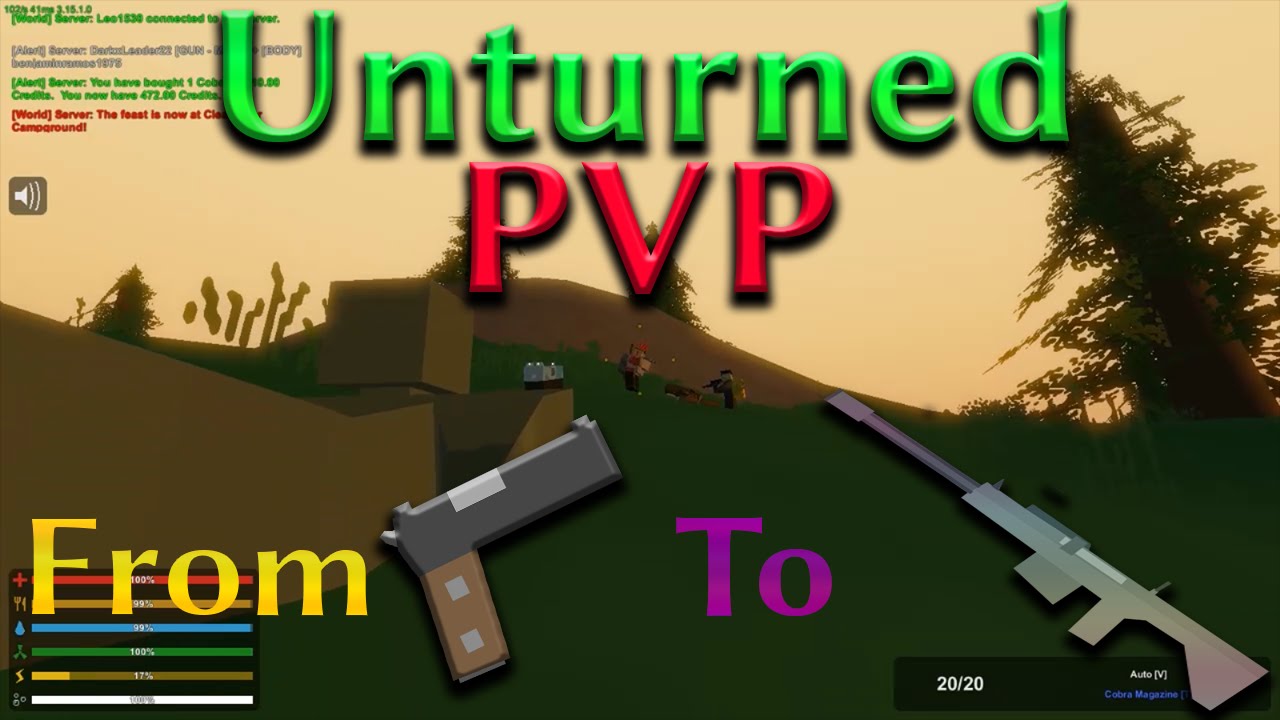 Unturned|Epic Pvp Montage| From Colt to Grizzly - YouTube