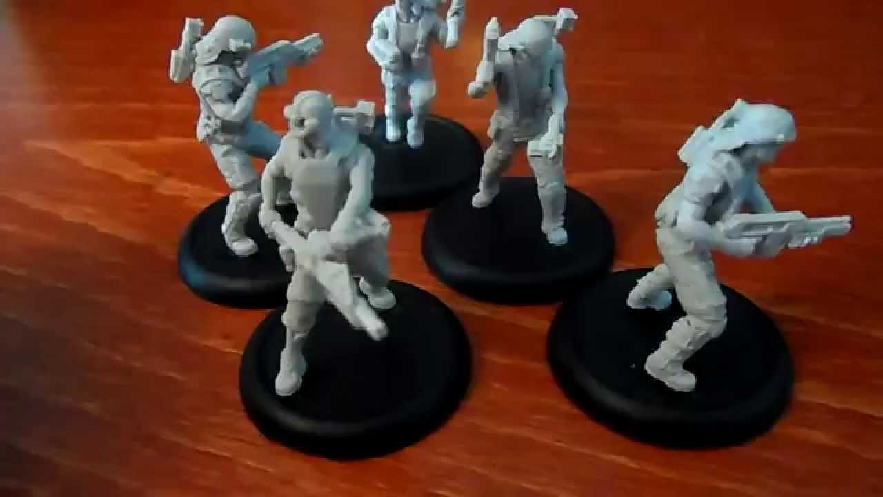Colonial marines for AvP board game - YouTube