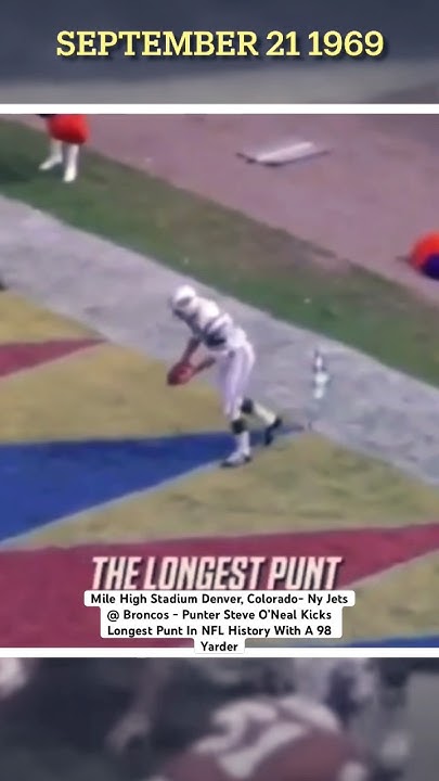 Longest Punt In NFL🏈History - YouTube