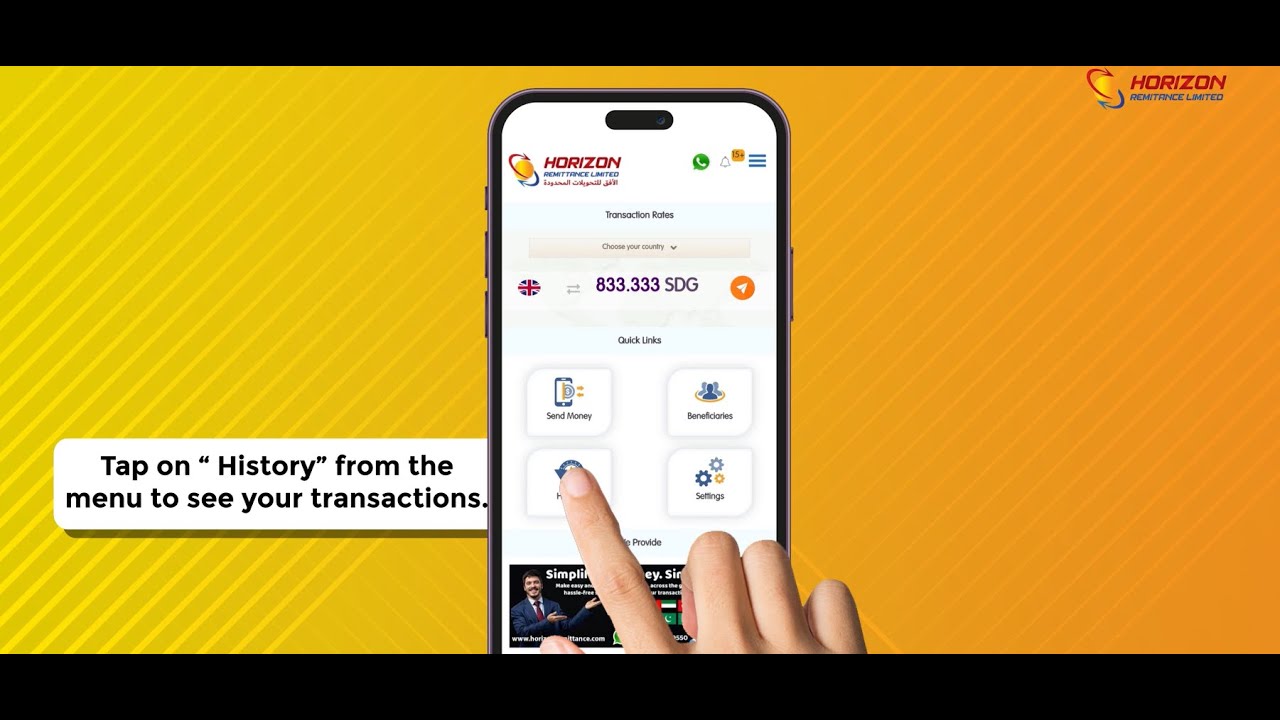 Tracking Your Money Transfer with Horizon Remittance - YouTube