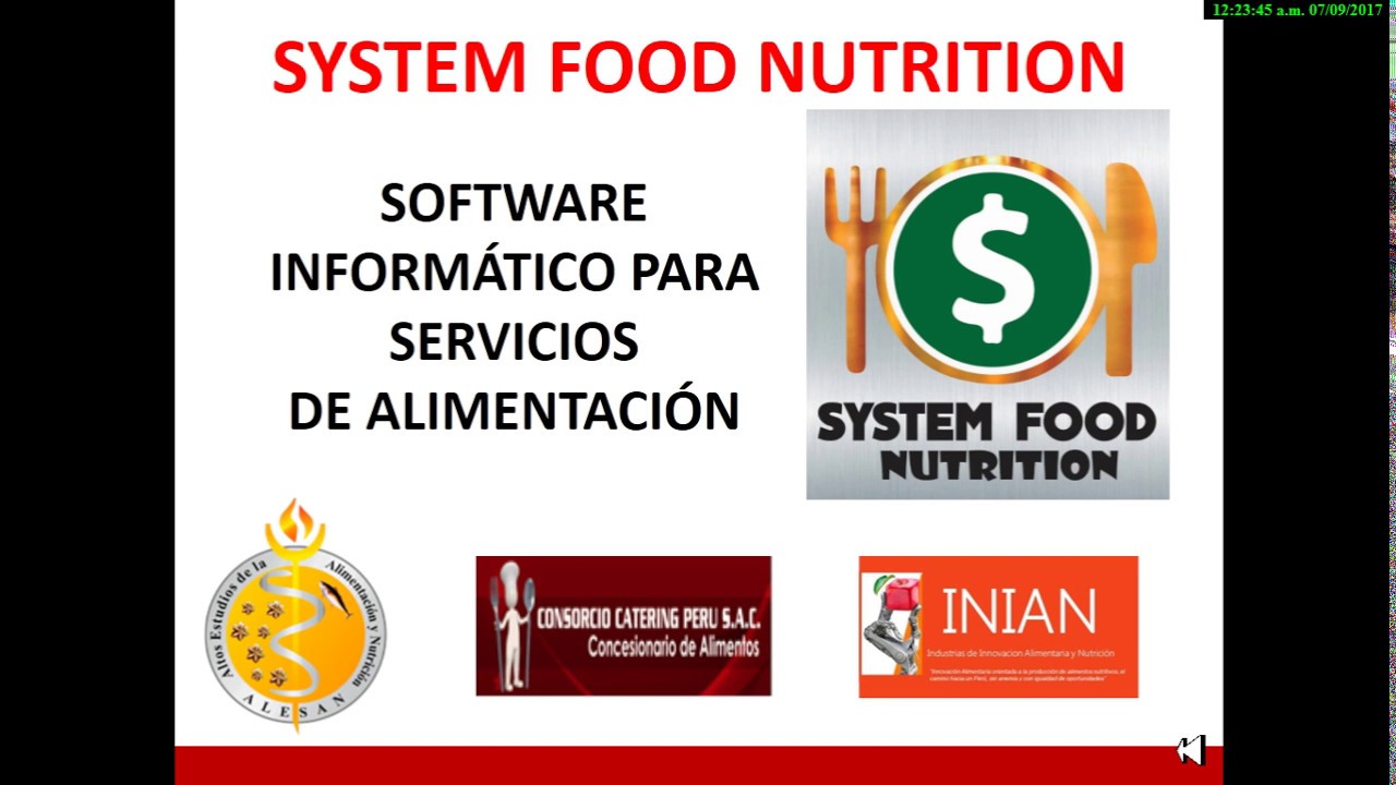 SYSTEM FOOD NUTRITION VIDEO TUTORIAL PARTE II - YouTube