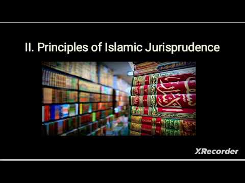 II - Principles Of Islamic Jurisprudence (ML&J)