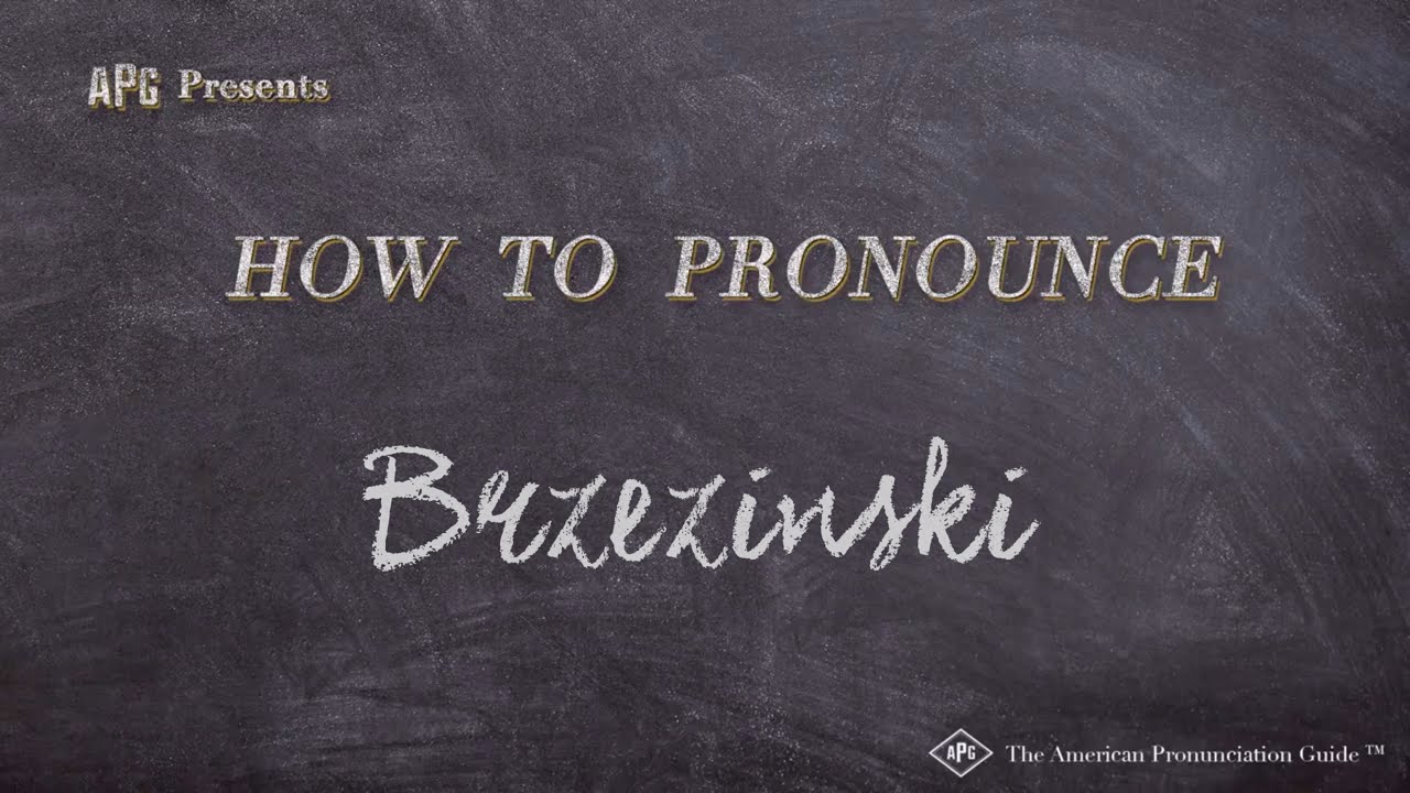 How to Pronounce Brzezinski (Real Life Examples!) - YouTube