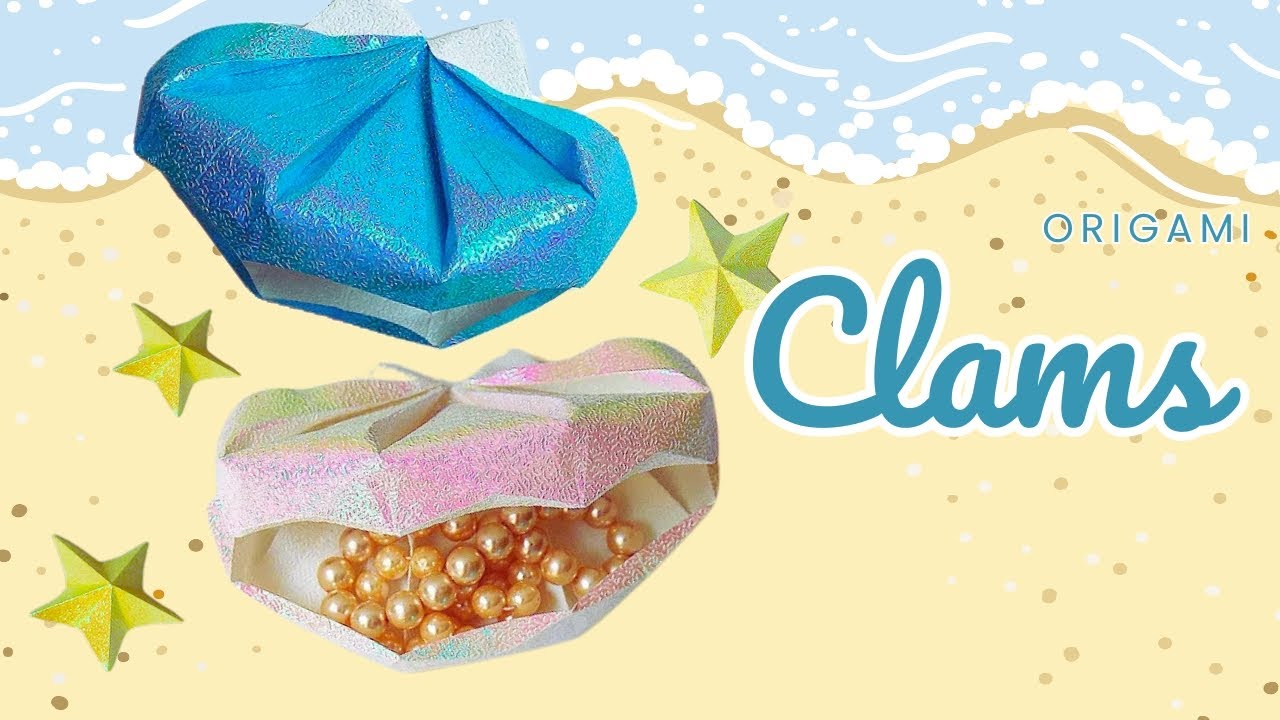 🐚 Origami Clams🐚 How to fold a clam shell (Hoang Tien Quyet) - YouTube