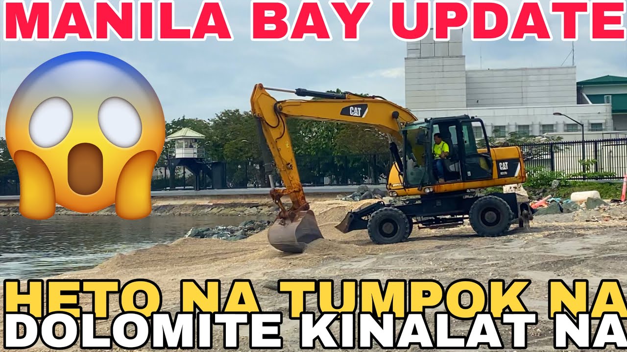 MANILA BAY UPDATE ,HETO TUMPOK NA DOLOMITE SAND KINALAT! Miz July - YouTube
