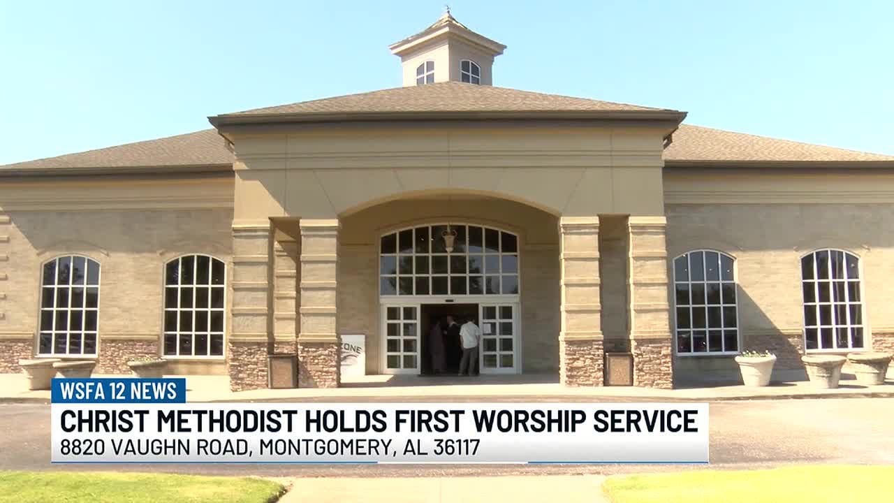 Christ Methodist holds first worship service - YouTube
