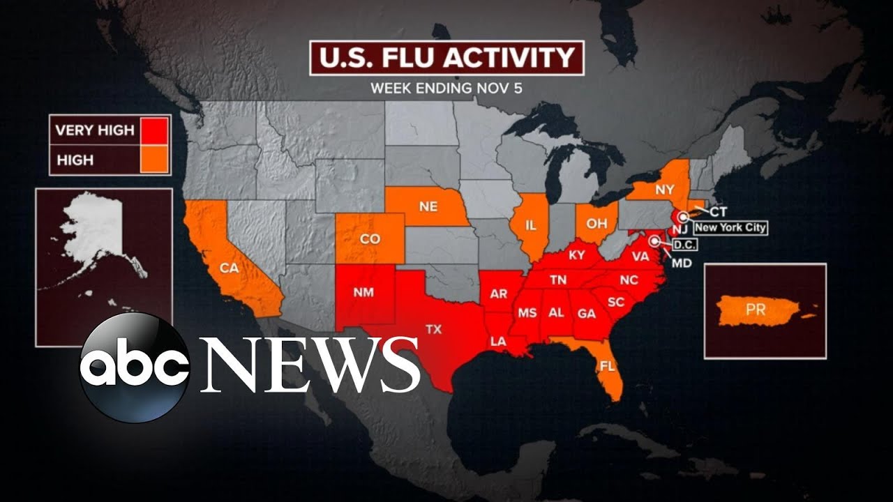 Flu cases spike nationwide with RSV in children still a concern - YouTube